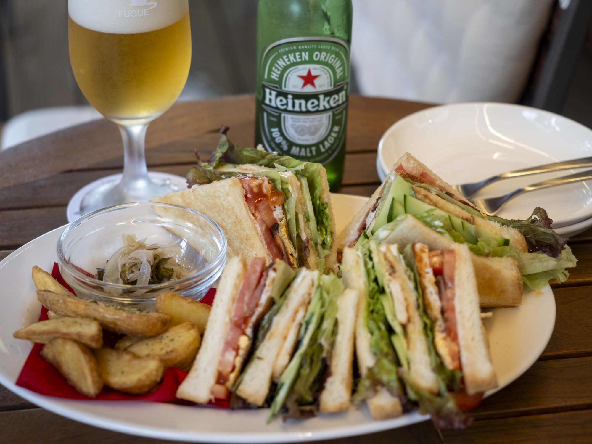 広瀬川バル 風河 クラブハウスサンドとビールと(K)の前橋グルメ情報｜前橋発、新しい風 「めぶく」街 。前橋の様々な話題を取り扱う前橋新聞-mebukuです。